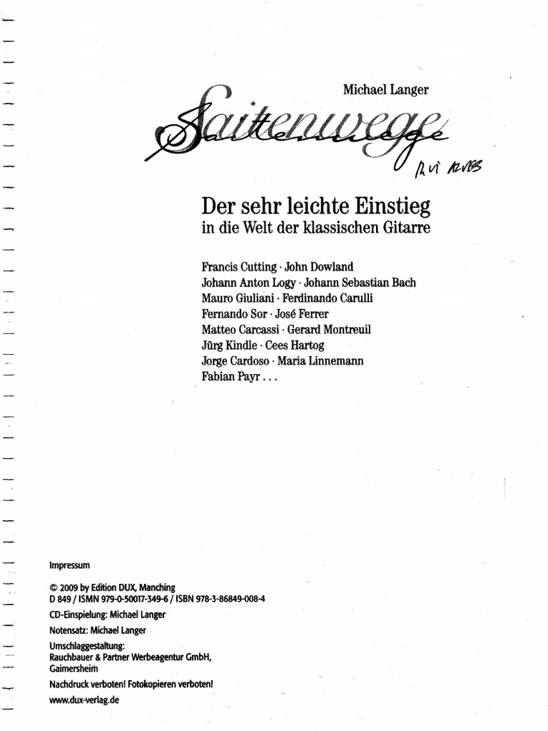 Saitenwege by Michael Langer | PDF