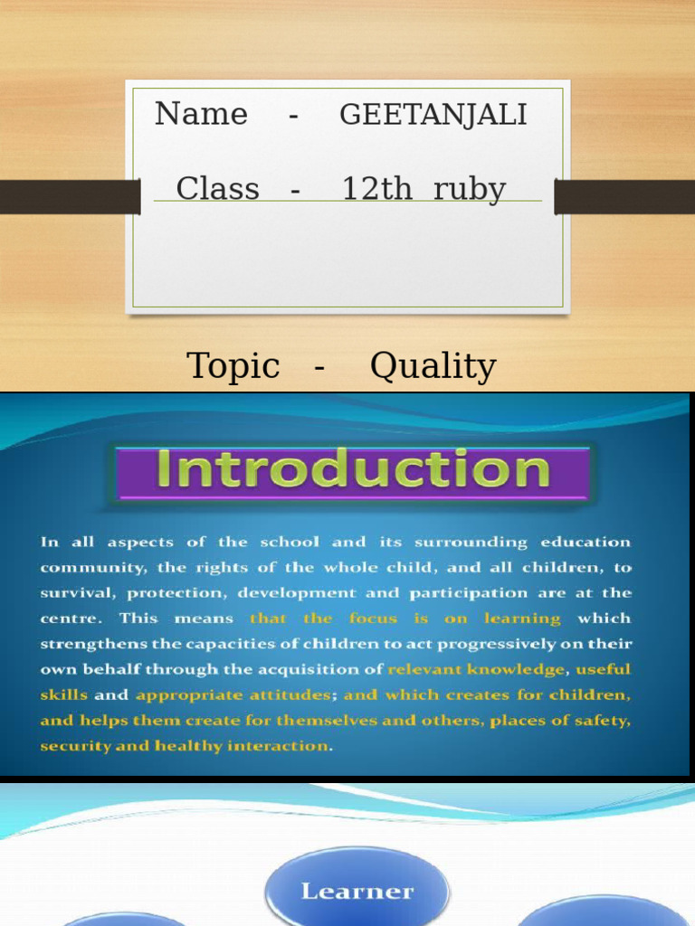 Quality Education | PDF