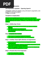 Debating Second Speaker Structure | PDF | Argument
