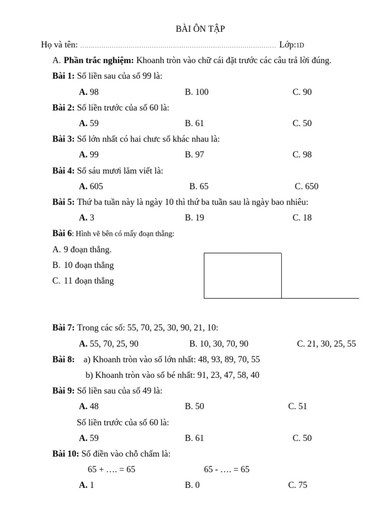 Cac Dang BT TN | PDF