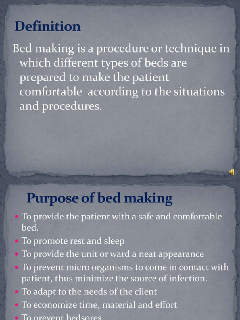 Principle of Bed Making | PDF