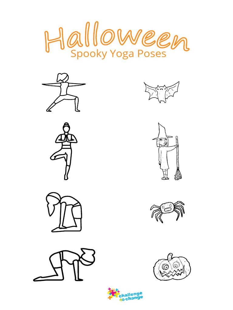 Posturas de yoga "Halloween" | PDF