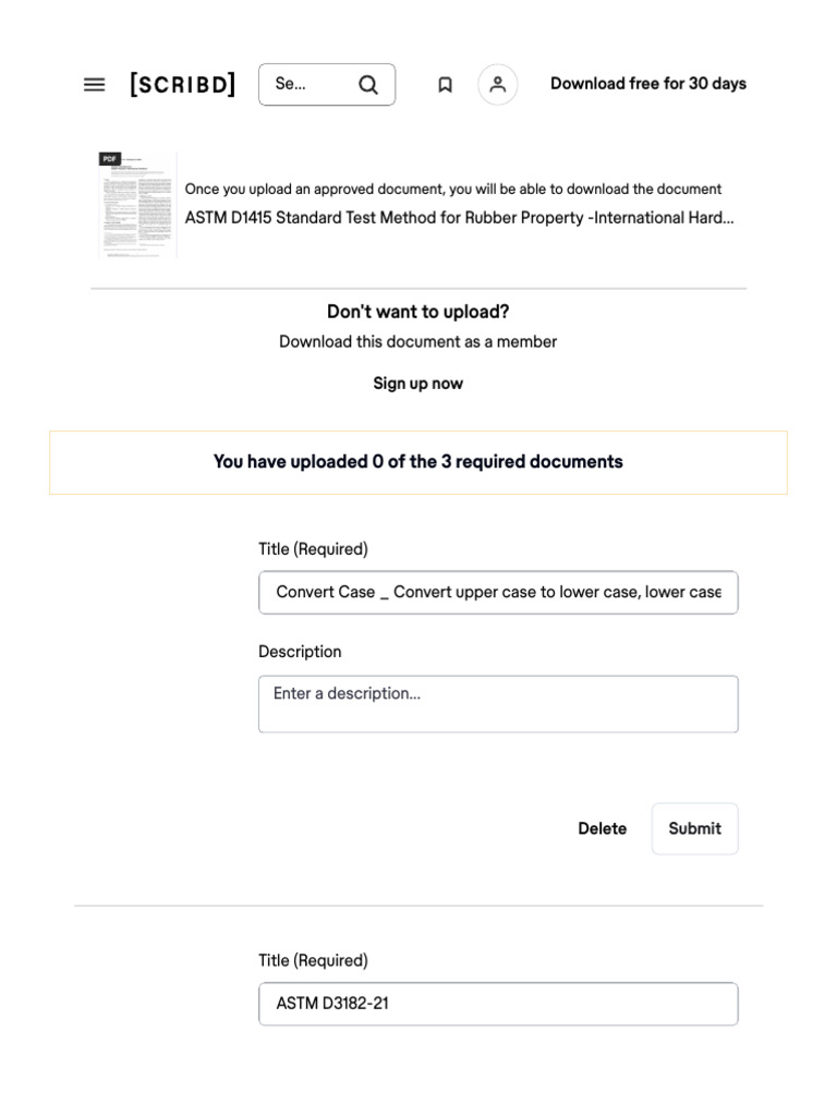 Upload A Document - Scribd | PDF