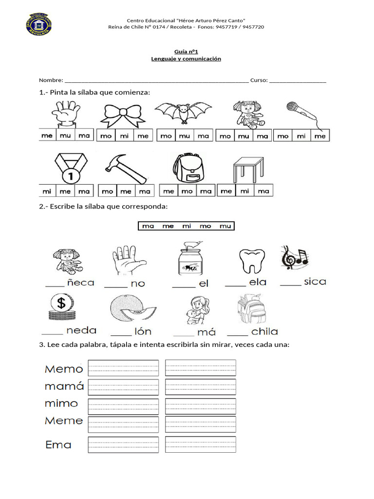Guía 1 (B) - Leng | PDF