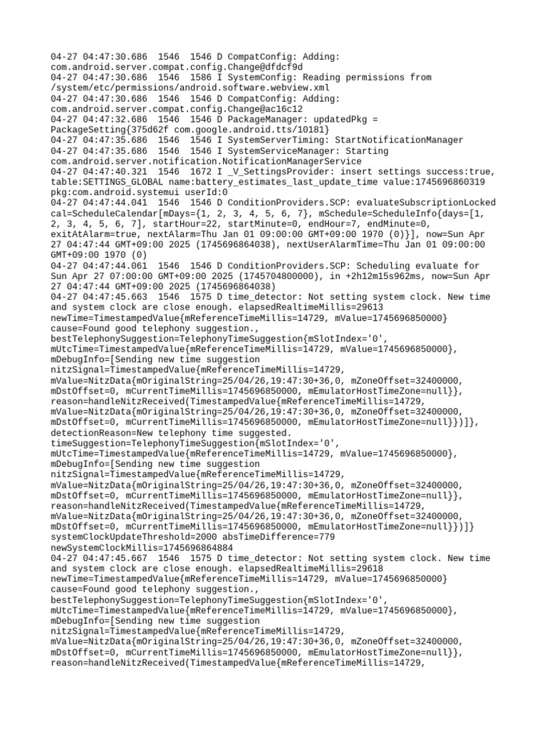 System Log Analysis for 640010337 | PDF | Computing | Computer Architecture