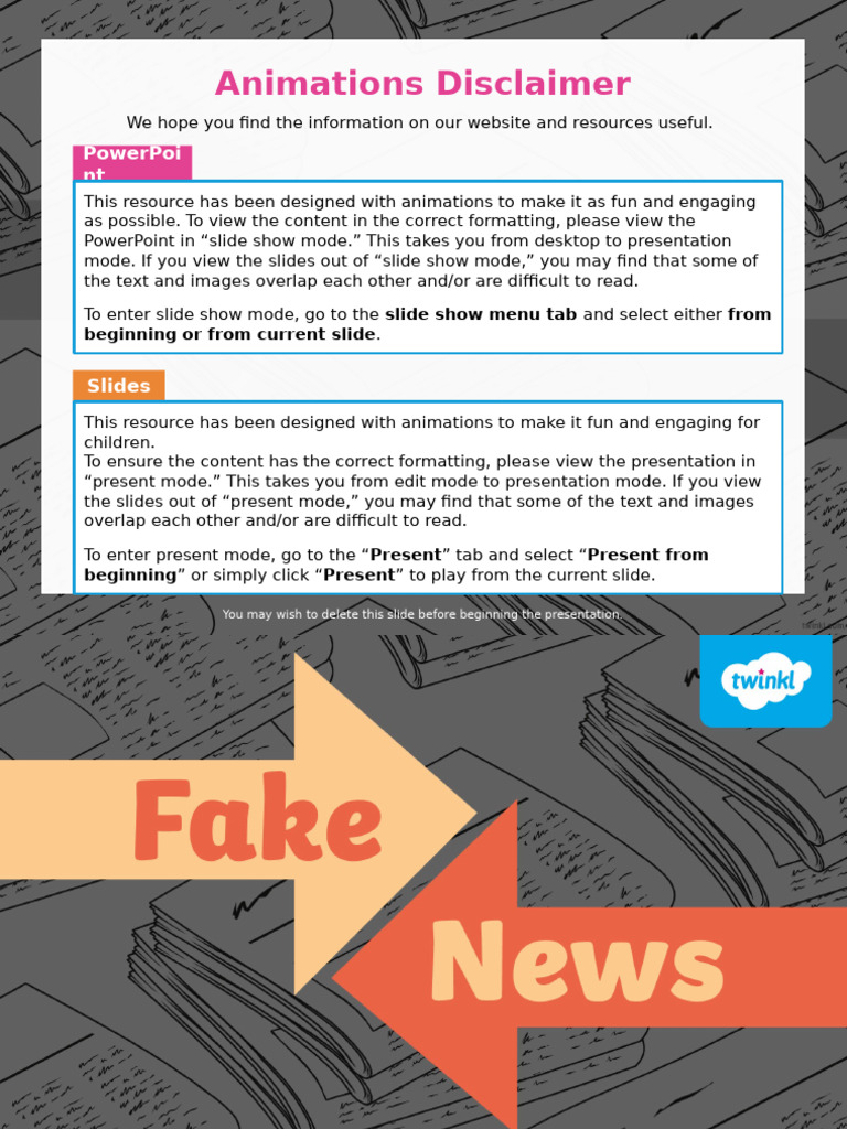 Identifying Fake News Powerpoint Google Slides For 6th 8th Grade Us e ...