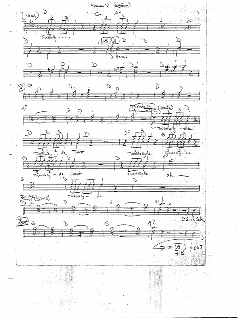 Vocal Score - Rockin' Robin | PDF