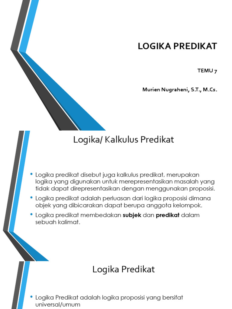 Pengenalan Logika Predikat | PDF
