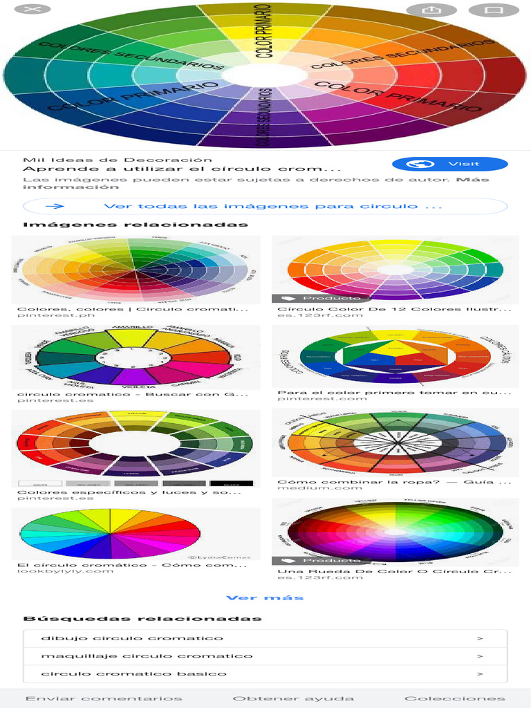 Círculo Cromático y Colores Primarios | PDF | Color | Gráficos de ...