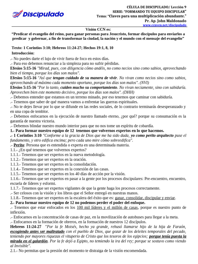 Tengan Cuidado de Su Manera de Vivir Cuiden Mucho Su Comportamiento | PDF | Pablo el apóstol ...