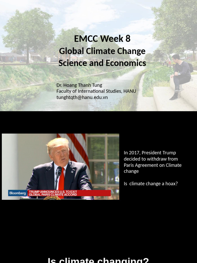 Week8 ClimateChange Science Econ | PDF | Climate | Climate Change