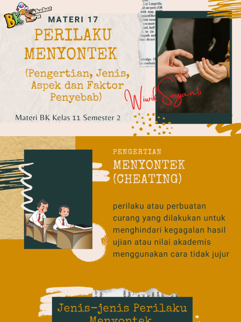 Materi 17 Perilaku Menyontek | PDF
