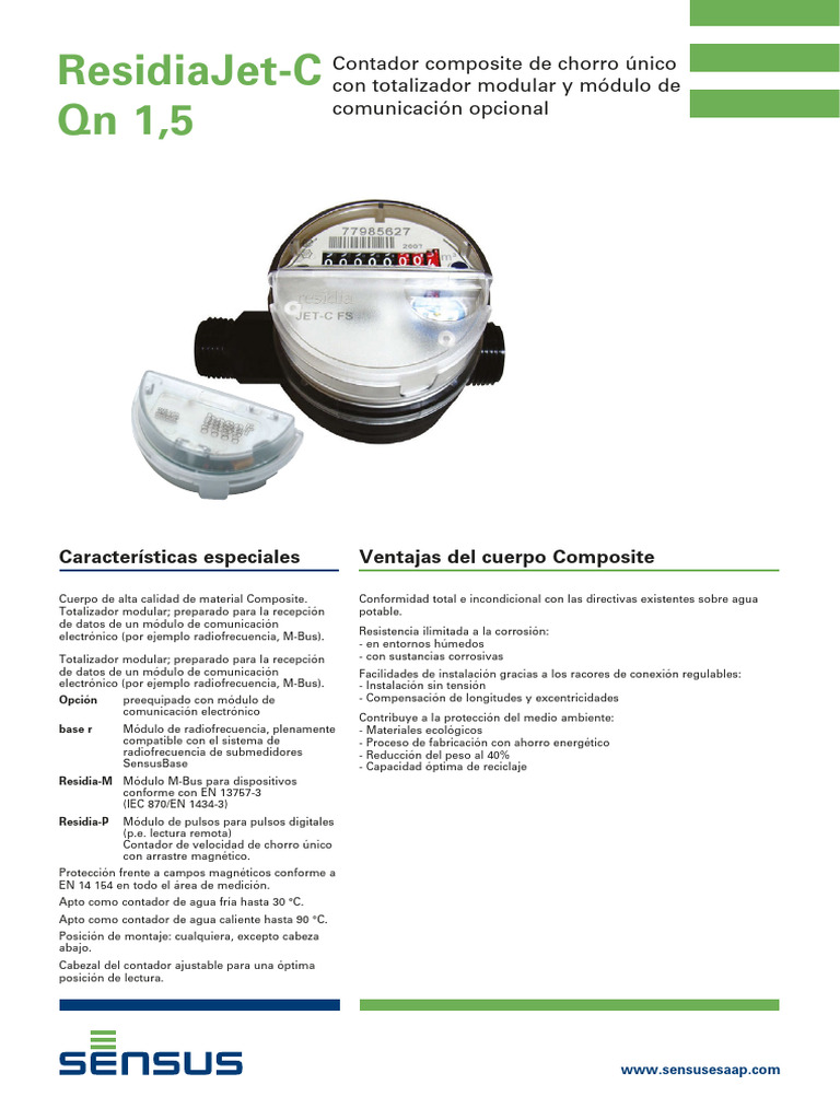 ES - ResidiaJet-C Data Sheet | PDF