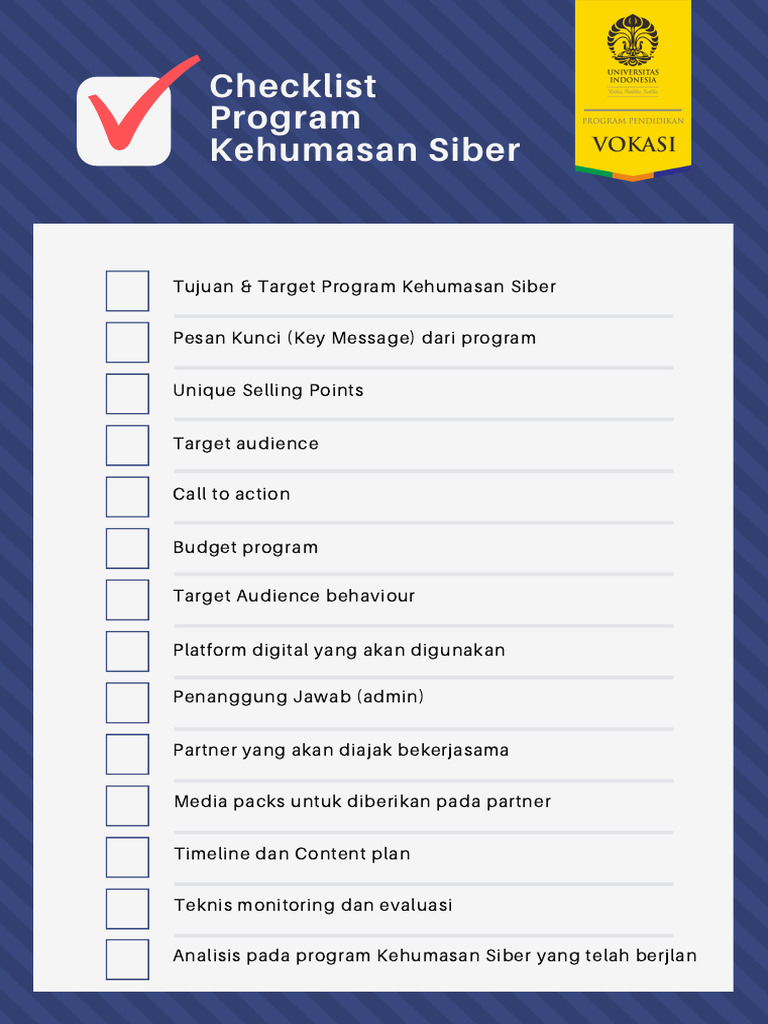 Checklist Kehumasan Siber | PDF