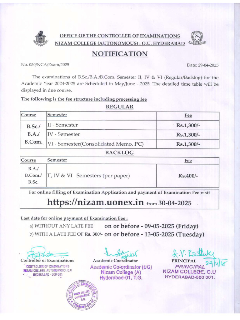 FEE NOTIFICATION MAY 2025-3.jpeg | PDF