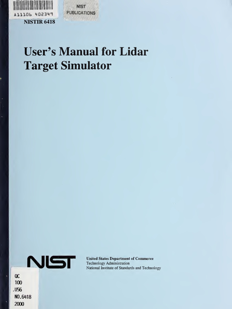 User's Manual for Lidar Target Simulator | PDF | Lidar | Menu (Computing)