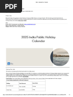 2025 India Public Holiday Schedule | PDF | Religious Holidays | Observances