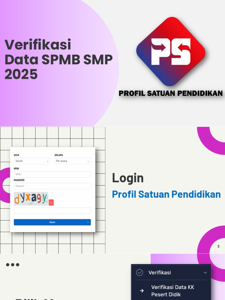 Verifikasi Data SPMB 2025 | PDF