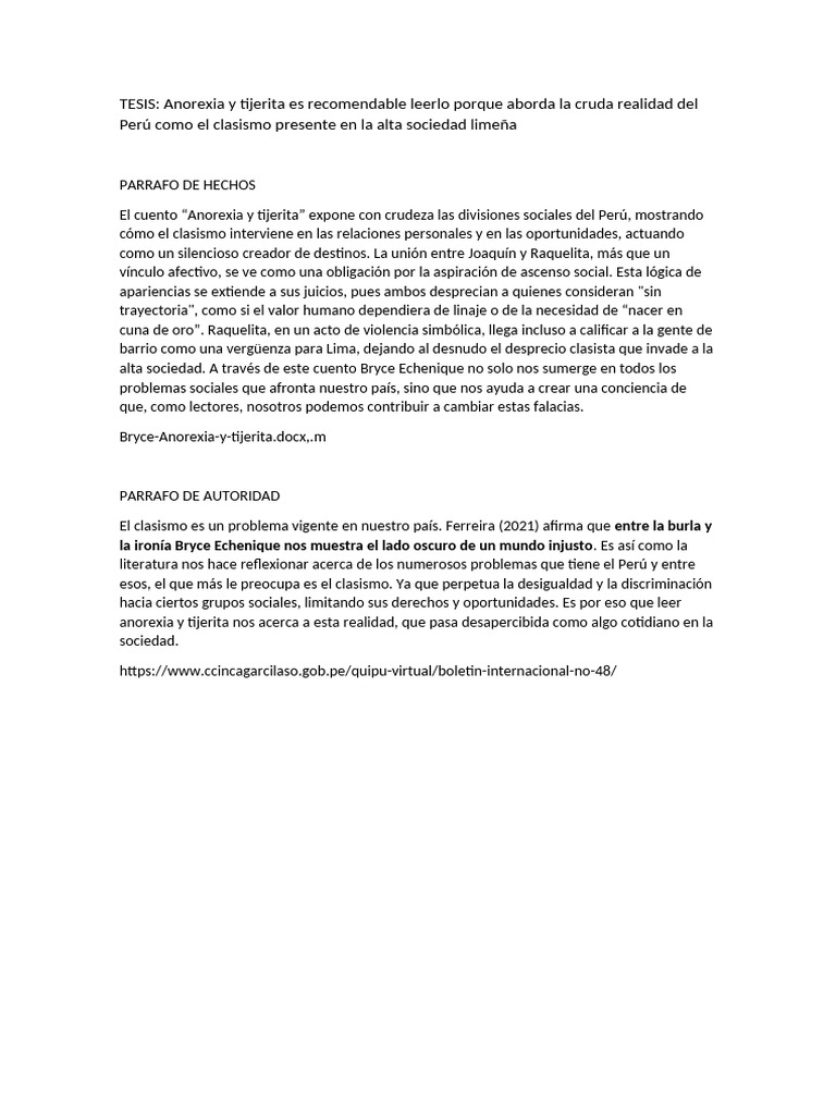 Anore y Tije | PDF