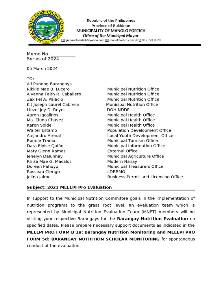 MEMO MELLPI Pro Evaluation | PDF