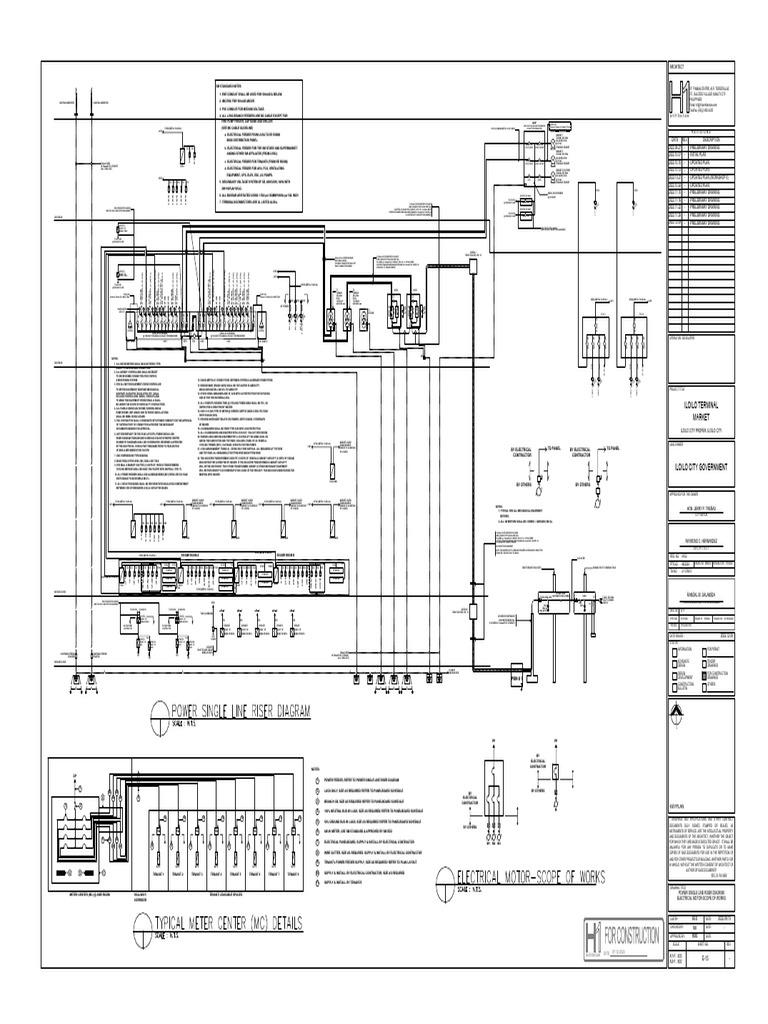 Electrical Panel Single Line Diagram | PDF | Electrical Wiring ...