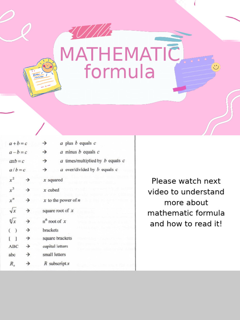 05 Mathematic Formula | PDF