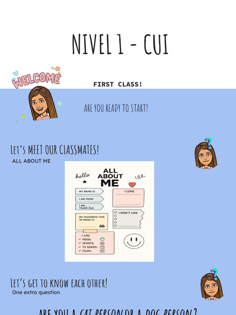 FIRST CLASS - NIVEL 1 - CUI - | PDF