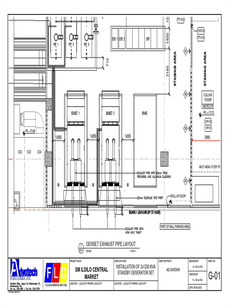 SM Central Market Revise Exhaust Pipe | PDF | Electrical Engineering ...