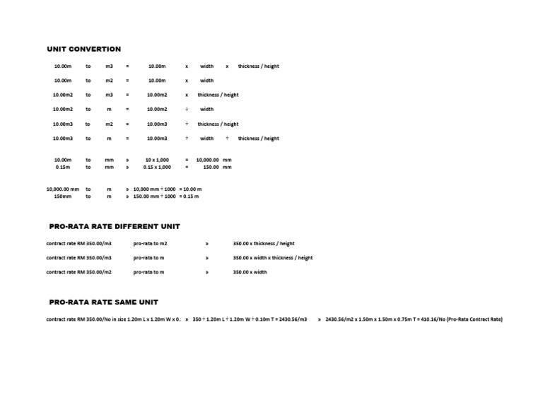 Unit Convertion | PDF