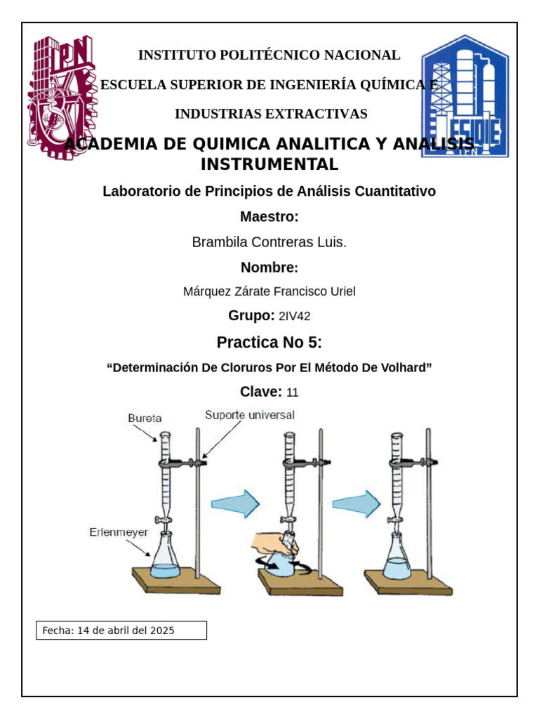 Pract 5 PAC Volhard | PDF