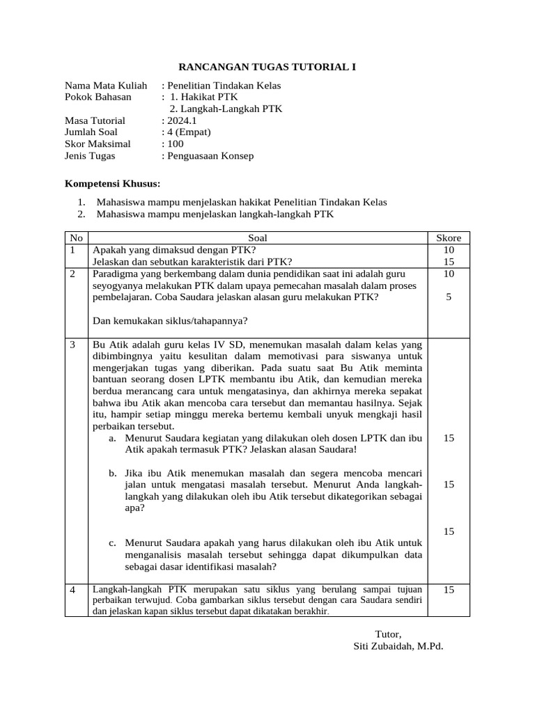 Rancangan Tugas Tutorial 1 | PDF
