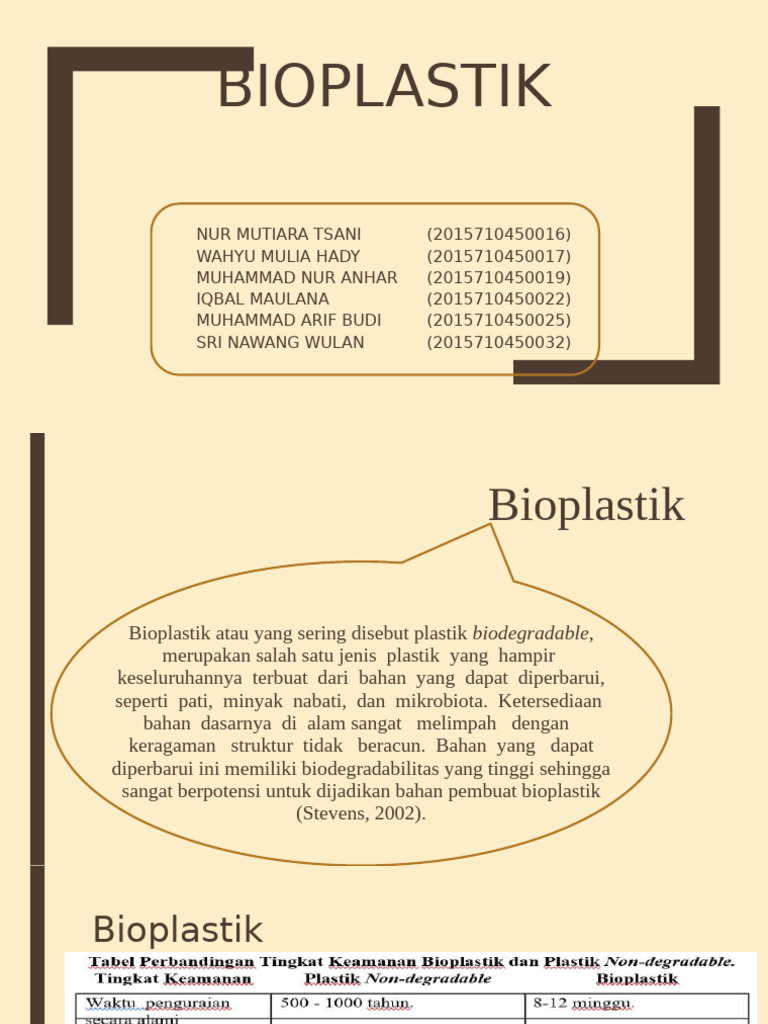 BIOPLASTIK | PDF
