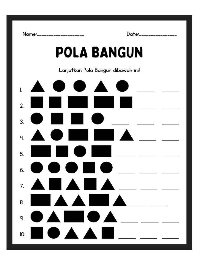 Pola Bangun | PDF