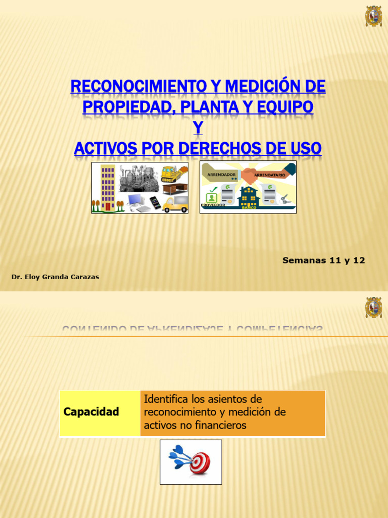 Sem. 11 y 12 (Recon. y Medici-N de PPE) | PDF | Depreciación | normas ...