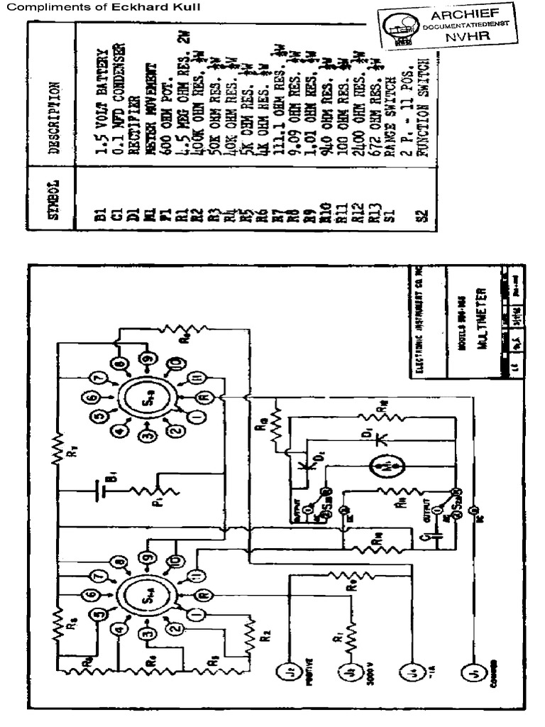 Eico 556 Analog MM 1950 SCH | PDF