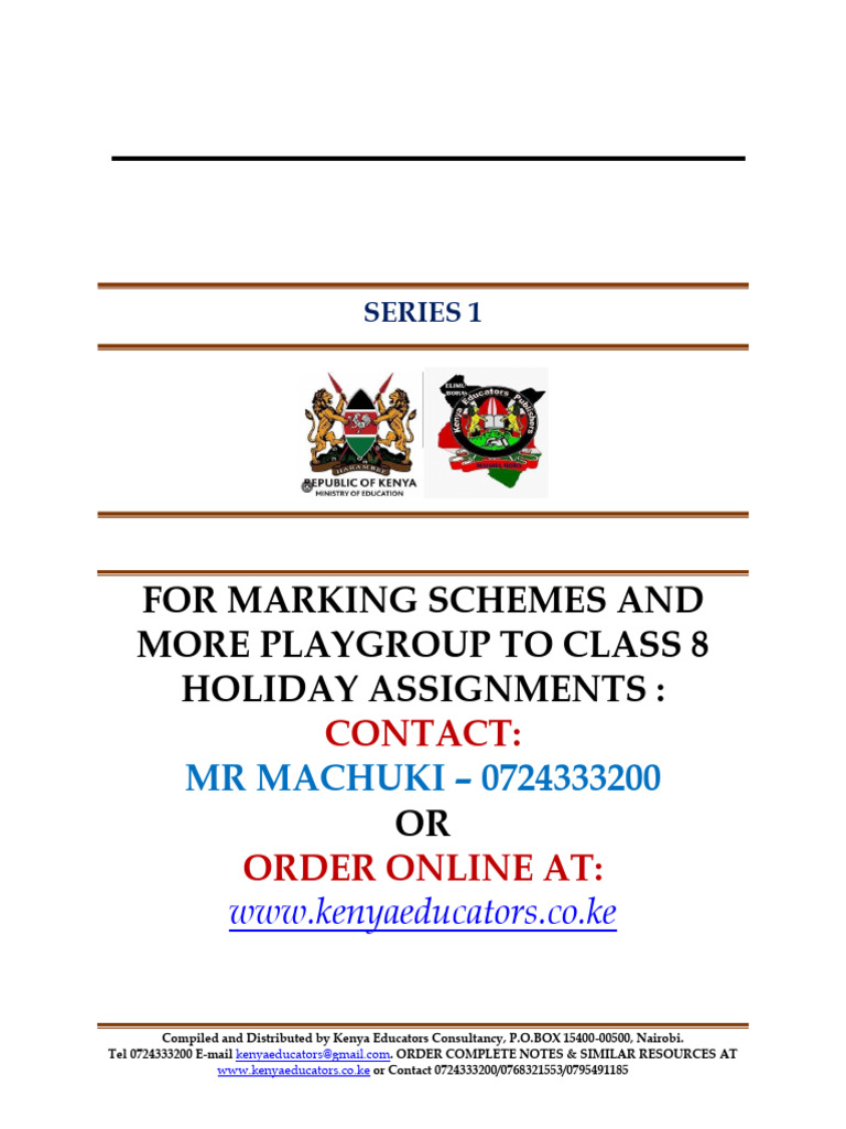 Grade 4 Endterm 1 Holiday Assignment | PDF | Vegetables