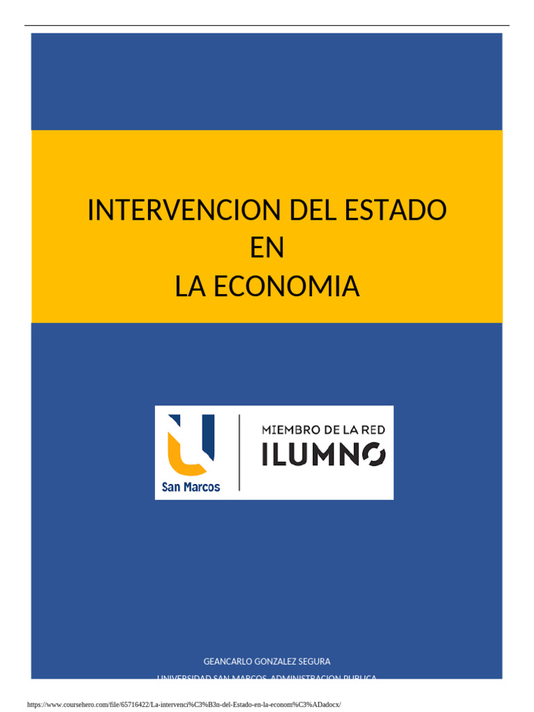La_intervenci__n_del_Estado_en_la_econom__a..docx (1) | PDF | Mercado (economía) | Estado (política)