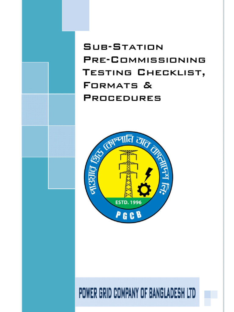 Pre Comm Check List | PDF | Transformer | Switch