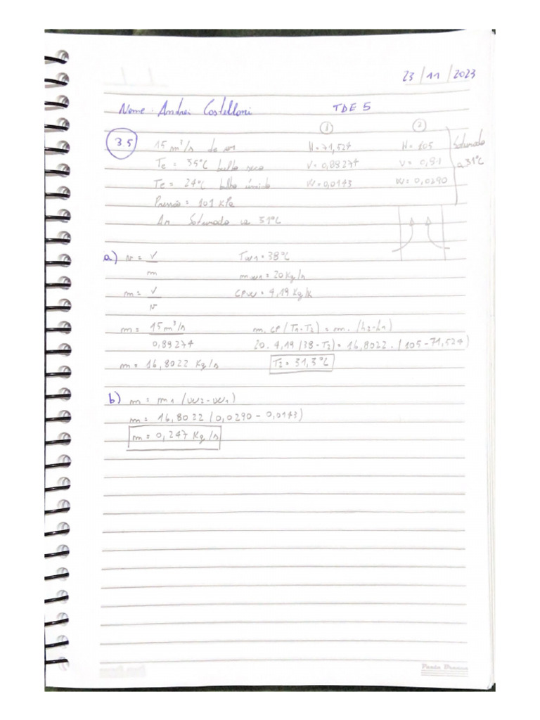TDE 5 - Exercício 3.5 | PDF