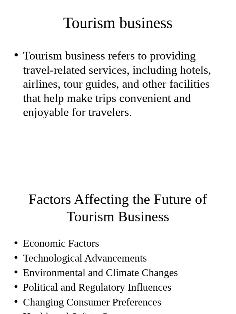 Tourism Business Impact | PDF | Tourism | Sustainability