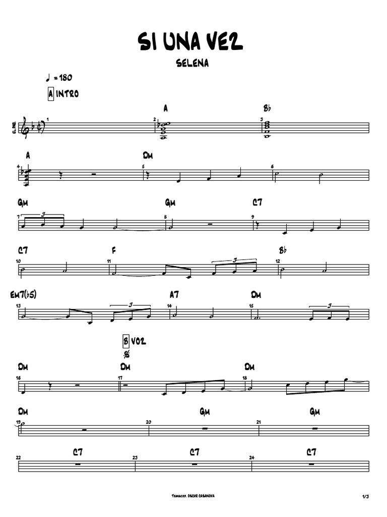 Si Una Vez Selena Cumbia Piano | PDF | Song Recordings Produced ...