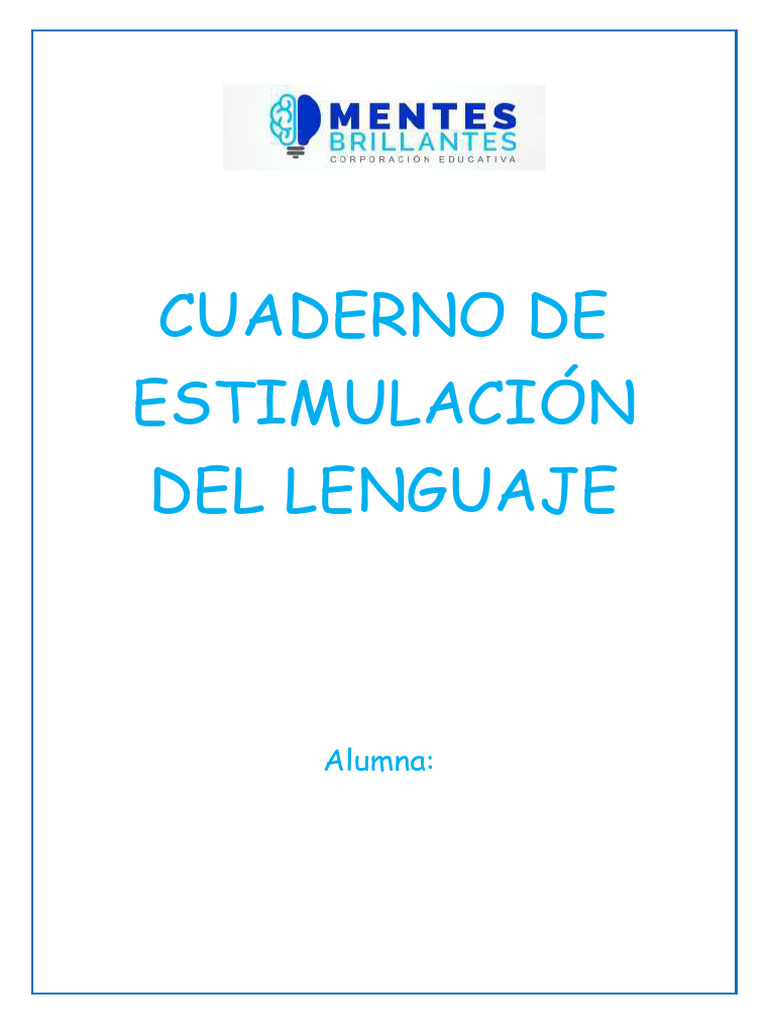 Cuaderno de Estimulación del Lenguaje | PDF