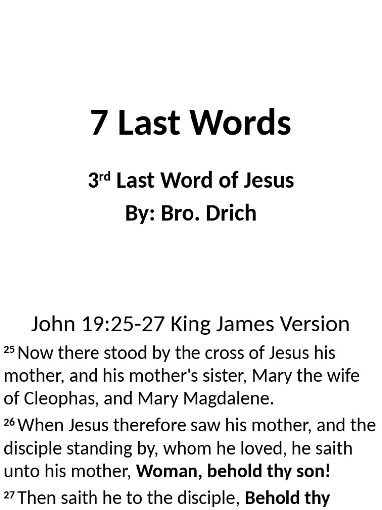 7 Last Words | PDF