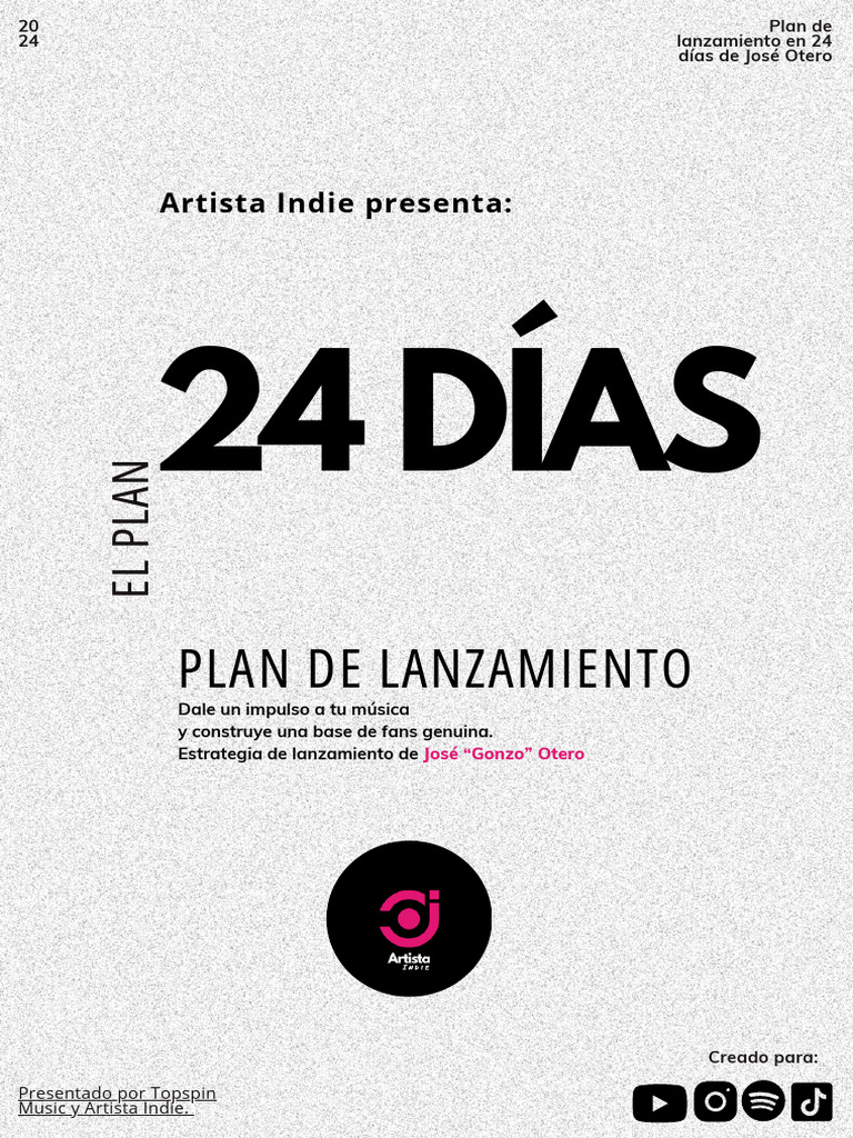 24 Day Single Release Plan | PDF | Spotify | Youtube