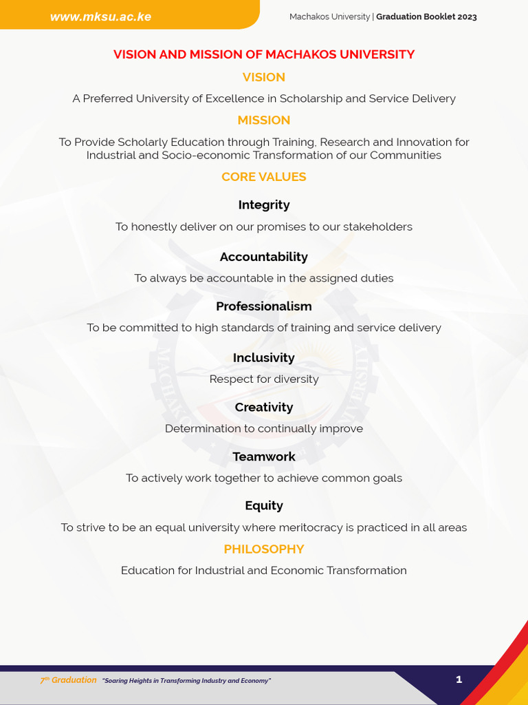 Machakos University Graduation 2023 | PDF | Doctor Of Philosophy ...