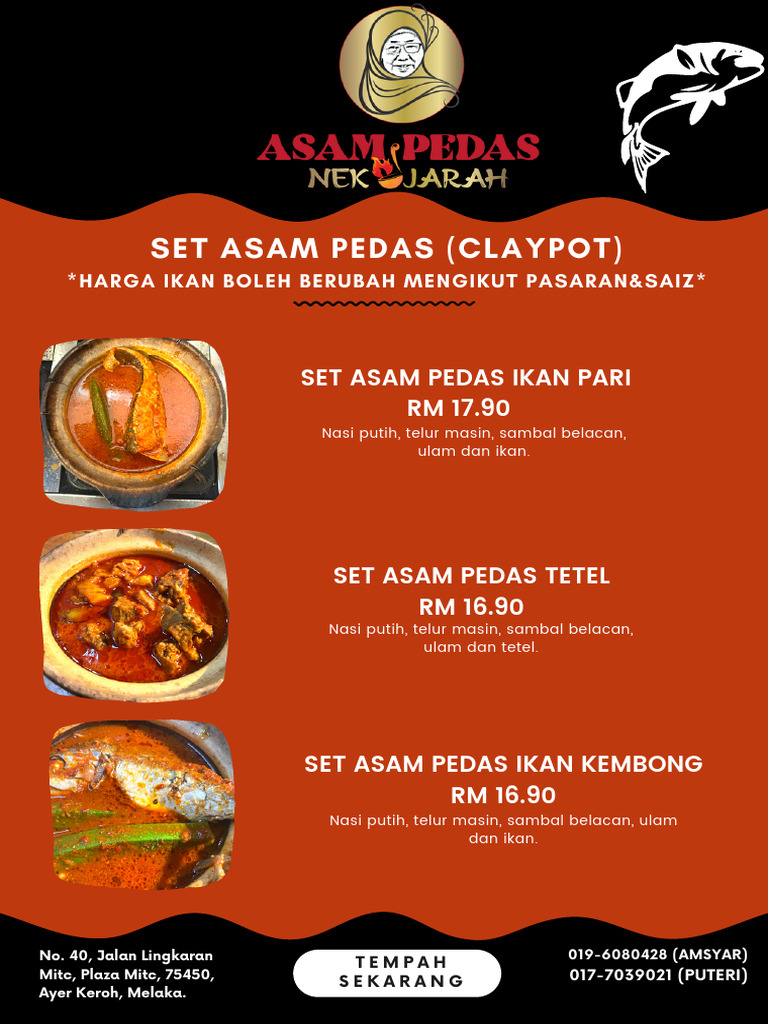 MENU ASAM PEDAS NEK JARAH | PDF