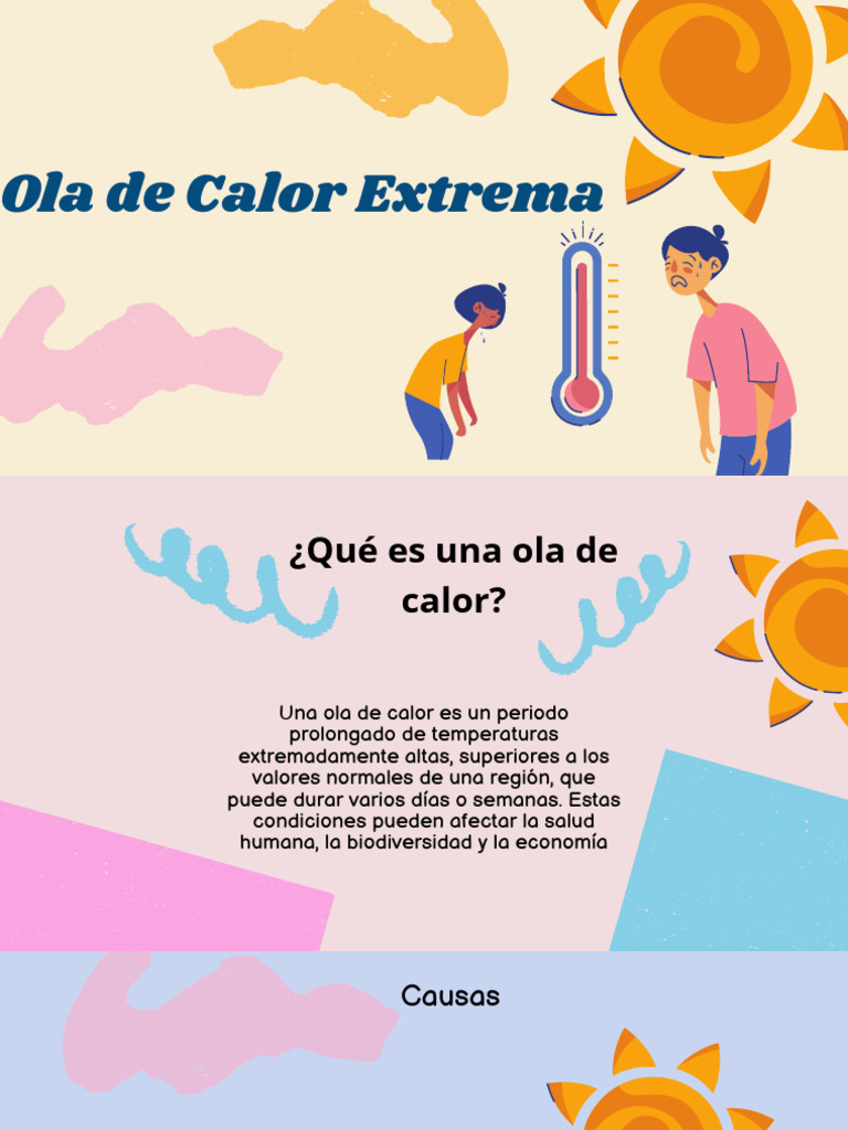 Exposición Sobre La Ola de Calor Extrema | PDF | Ola de calor | Sequía