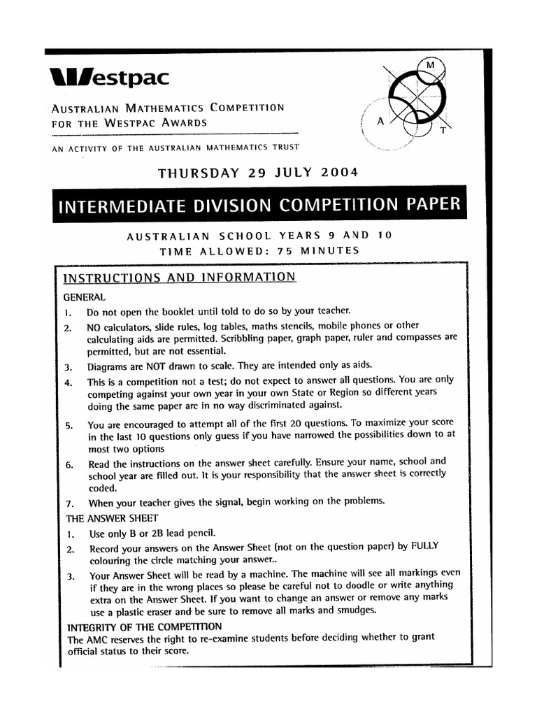 2004-Intermediate Division | PDF