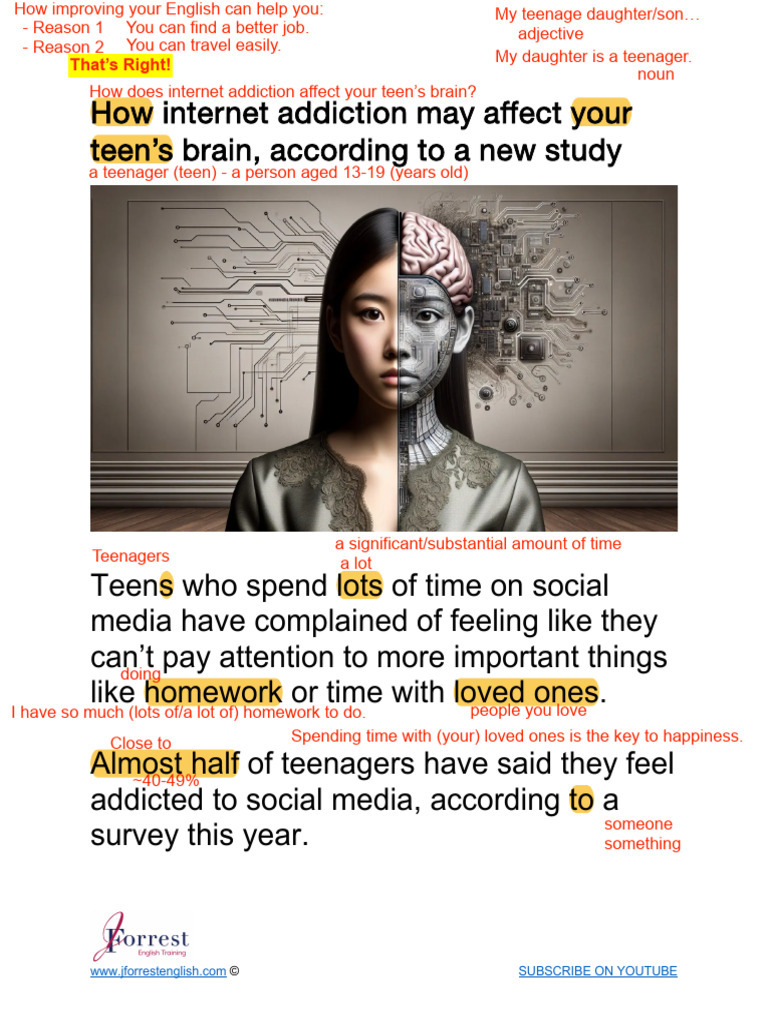 Internet Addiction News Review by JForrest English | PDF | English ...