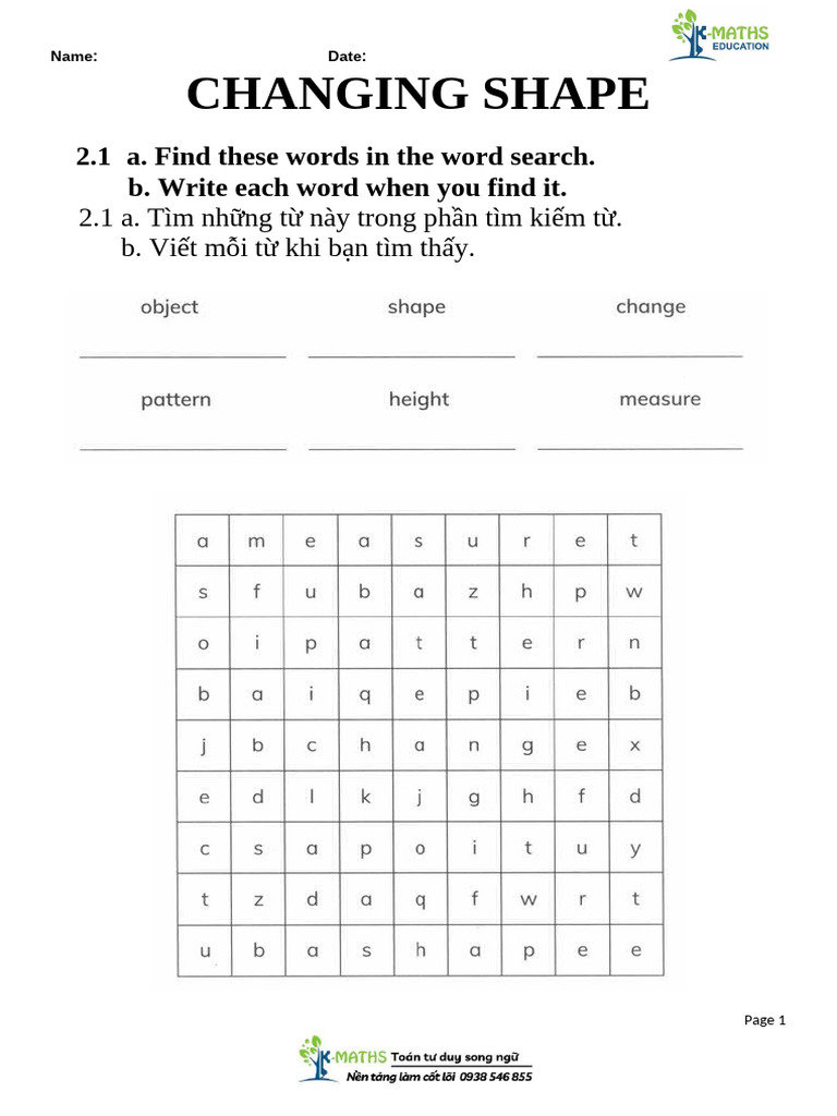 2.2 Changing Shape | PDF